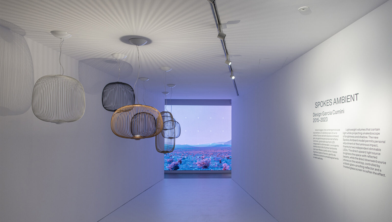 A multisensorial installation for Maestrie - Foscarini