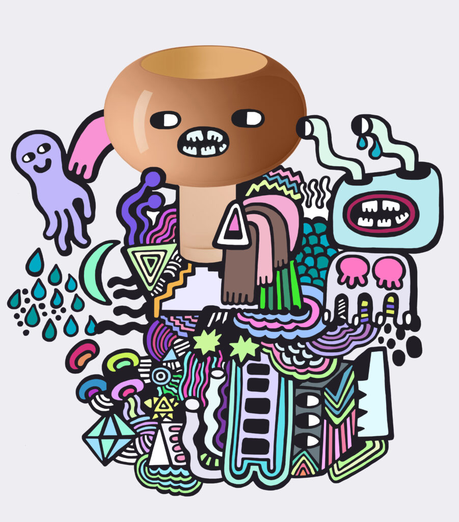 Ogni dettaglio è una storia: la magia dei doodle di Ery Burns - Foscarini