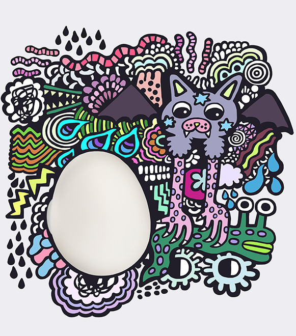 Ogni dettaglio è una storia: la magia dei doodle di Ery Burns - Foscarini